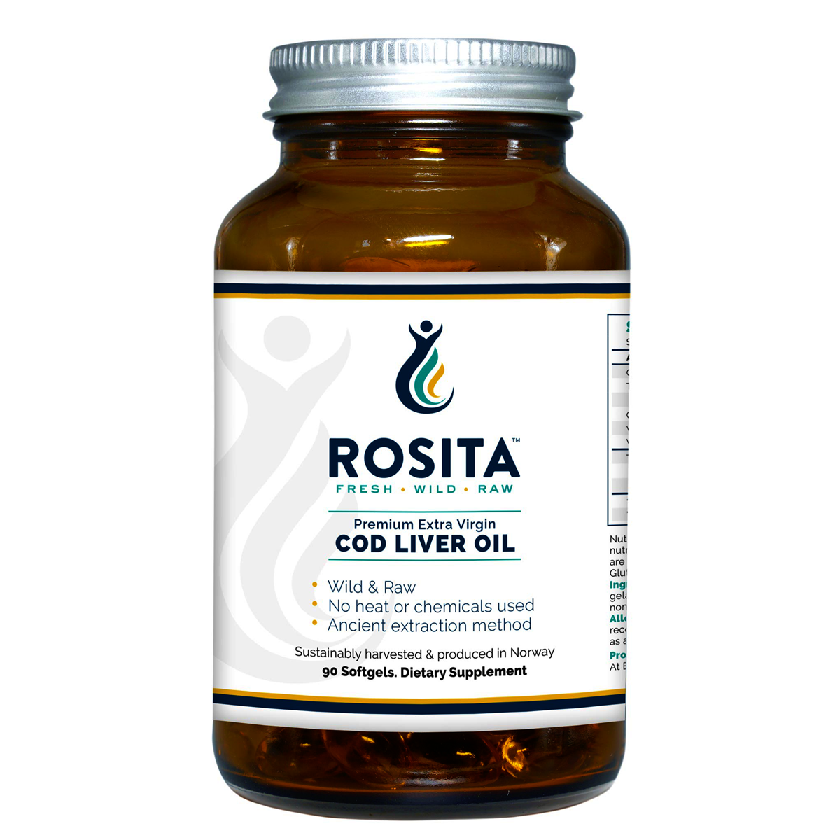 Cod Liver Oil Softgels | Rosita Real Foods